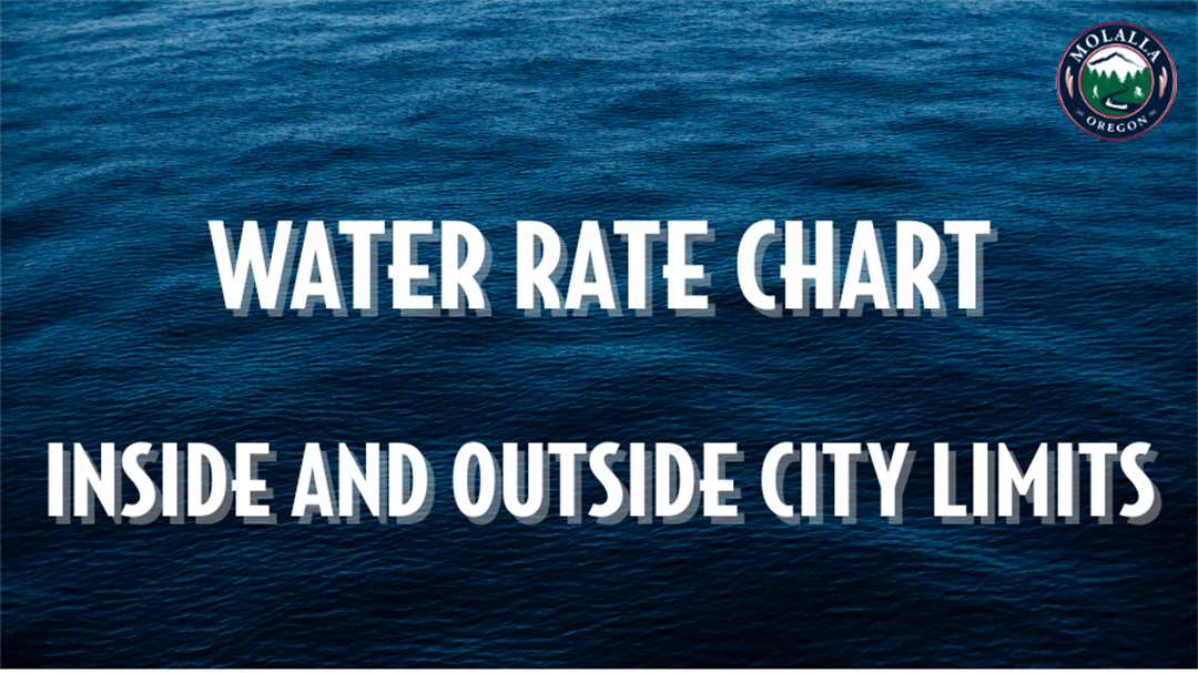 Water Rate Chart | City of Molalla, OR