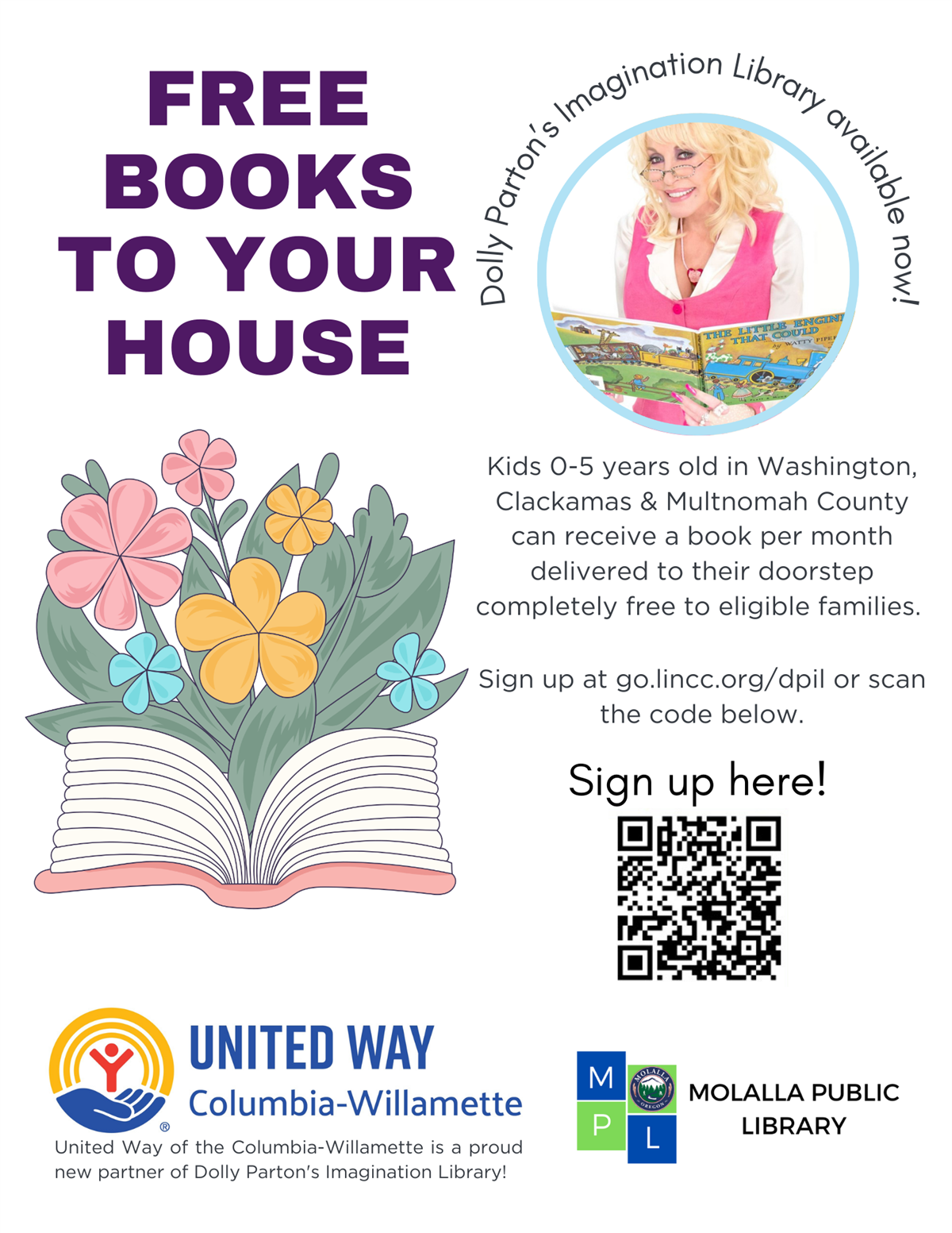 Dolly Parton Imagination Library | City of Molalla, OR